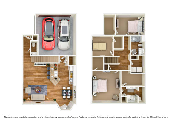 Apartments in Carbondale IL | Storyboard on Black Diamond - Floor Plan